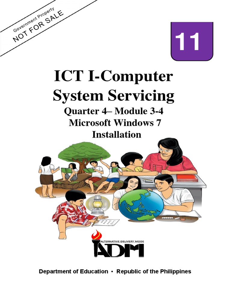 ICT I-Computer System Servicing: Quarter 4 - Module 3-4 Microsoft Windows 7 Installation | PDF ...