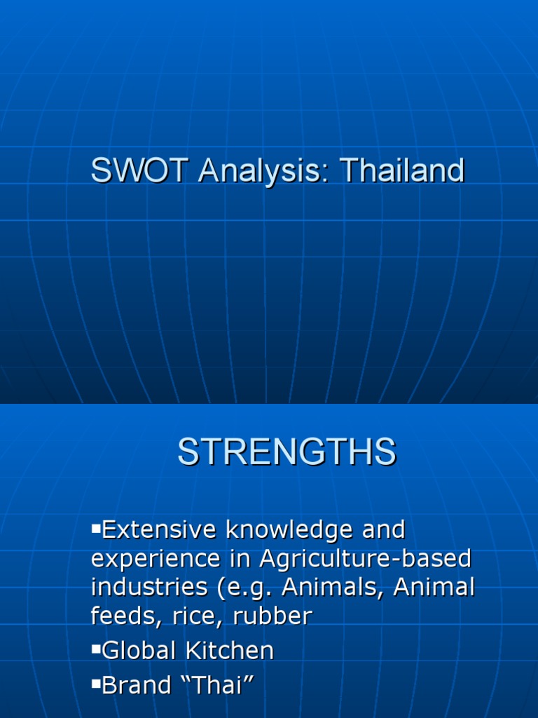 Thailand SWOT Analysis | PDF