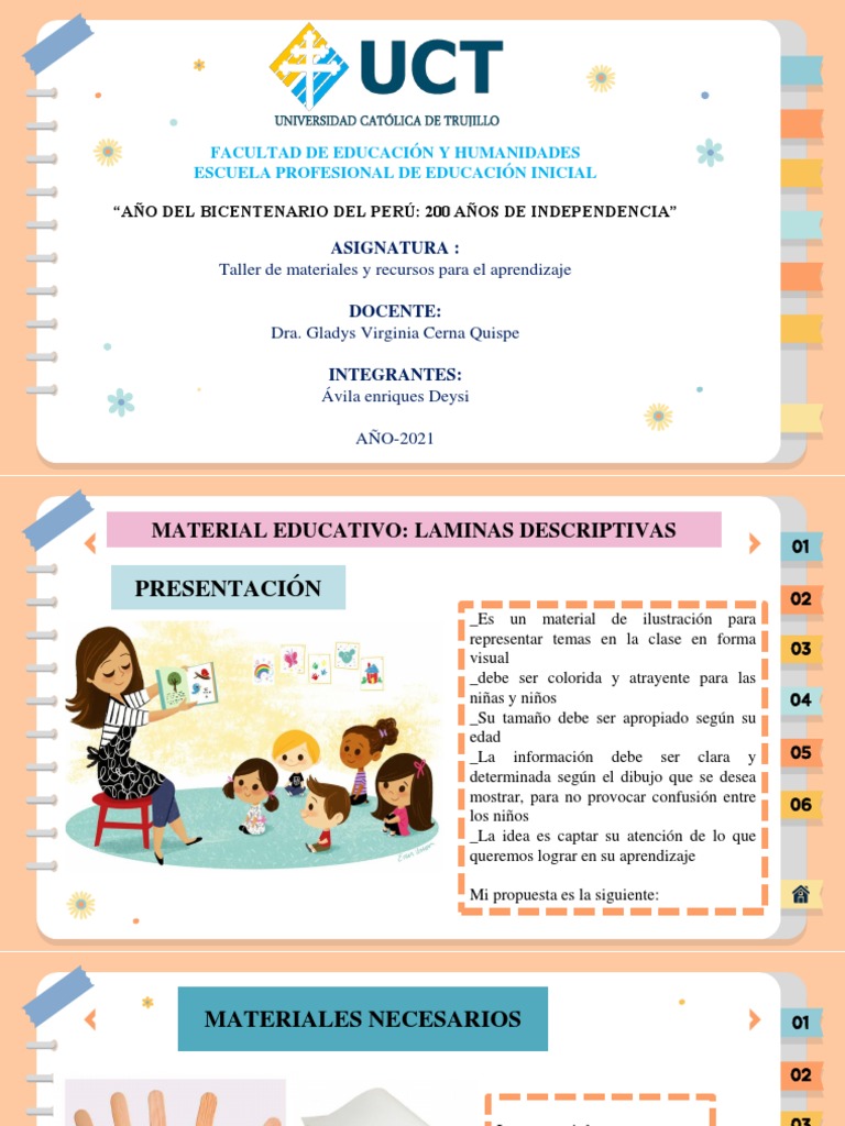 Laminas descriptivas | PDF | Aprendizaje