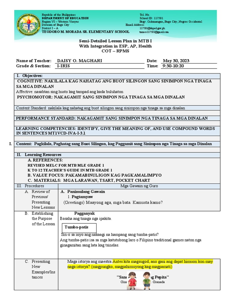 Cot MTB1 Q4 WK2 | PDF