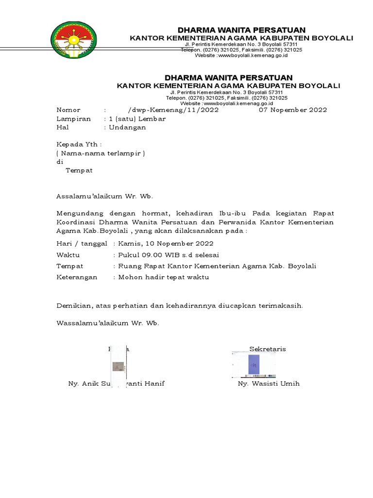 SURAT Rakor GOW | PDF