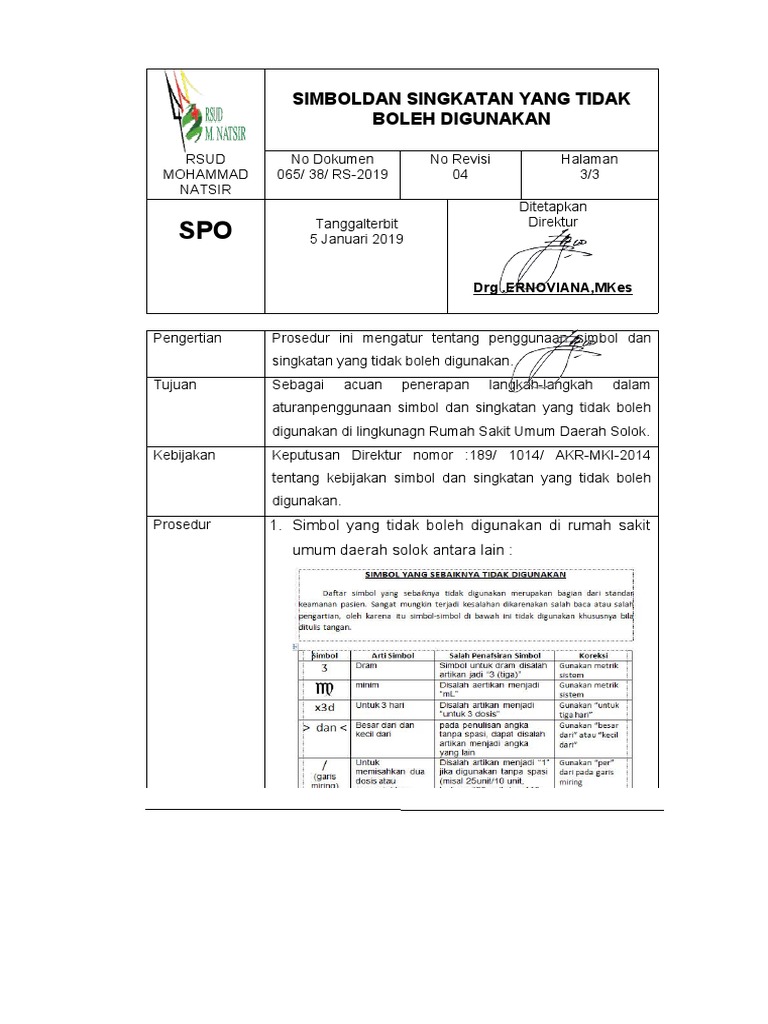 33 Spo Simbol Yang Tidak Boleh Digunakan | PDF