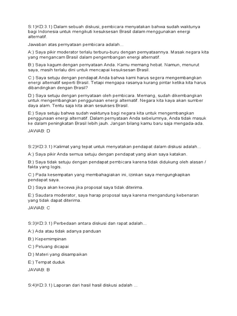 Soal Bahasa Dan Sastra Indonesia Utama Kelas Xii Semester 1 | PDF