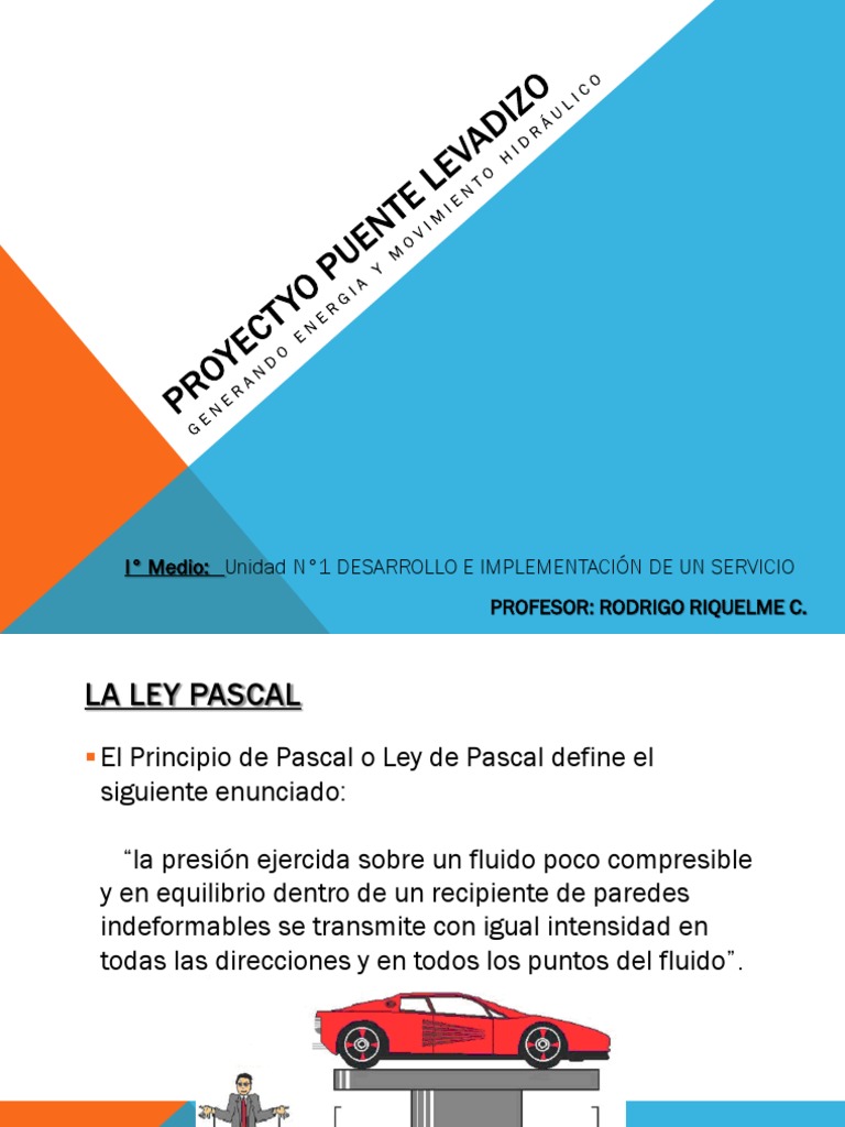 Proyectyo Puente Levadizo Hidraulico | PDF | Hidroelectricidad | Física Proyectyo Puente Levadizo Hidraulico | PDF | Hidroelectricidad | Física