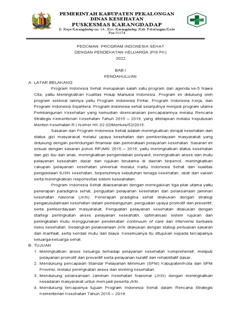 Pedoman PISPK | PDF | Kesehatan Holistik | Sains & Matematika