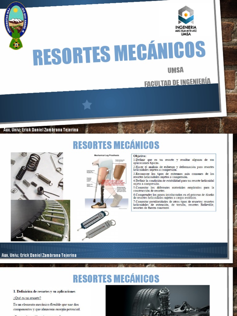 Resortes mecánicos (3) | PDF