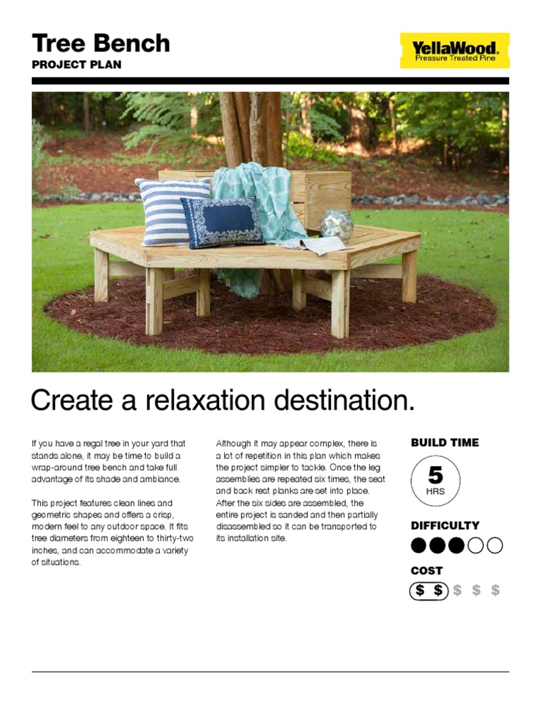 GSW Pspi Tree-Bench r2 112321 | PDF | Wood | Screw