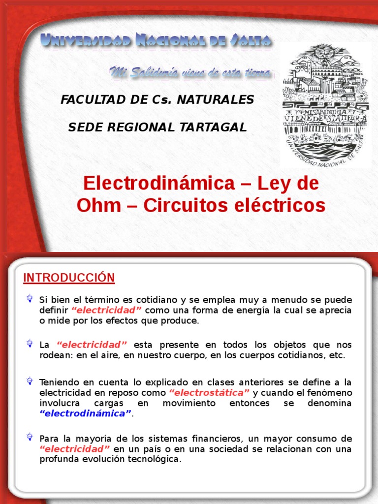 Teoria 7 - Ley de Ohm | Descargar gratis PDF | Inductor | Corriente eléctrica