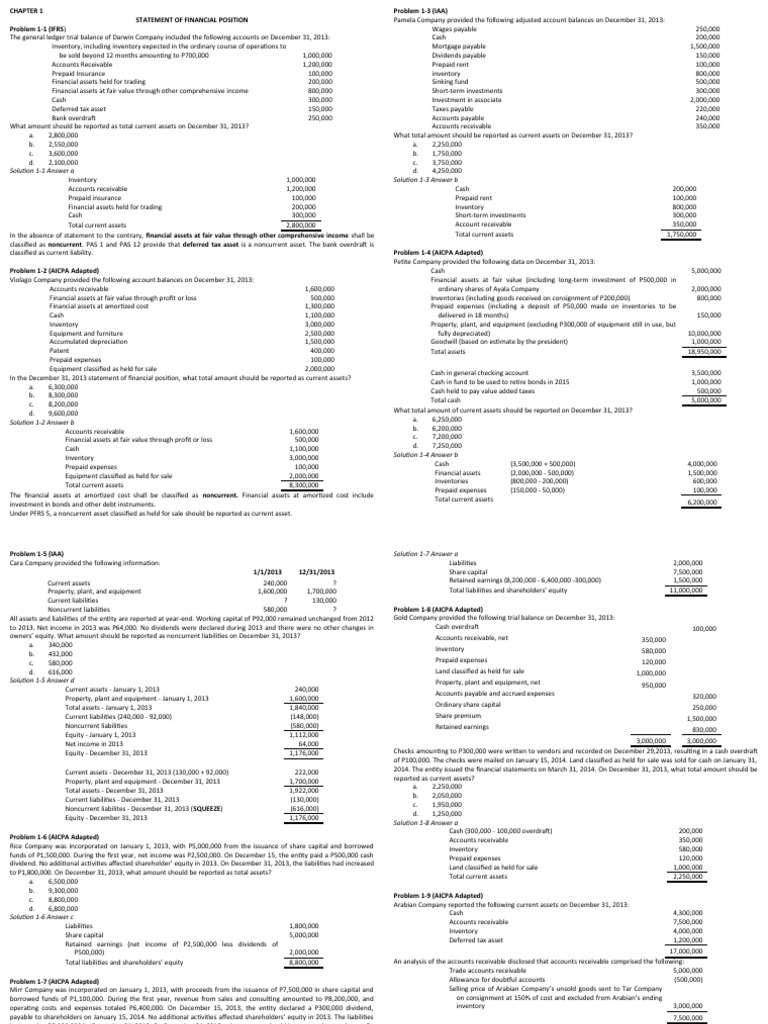 Practical Accounting 1 | PDF | Equity (Finance) | Historical Cost