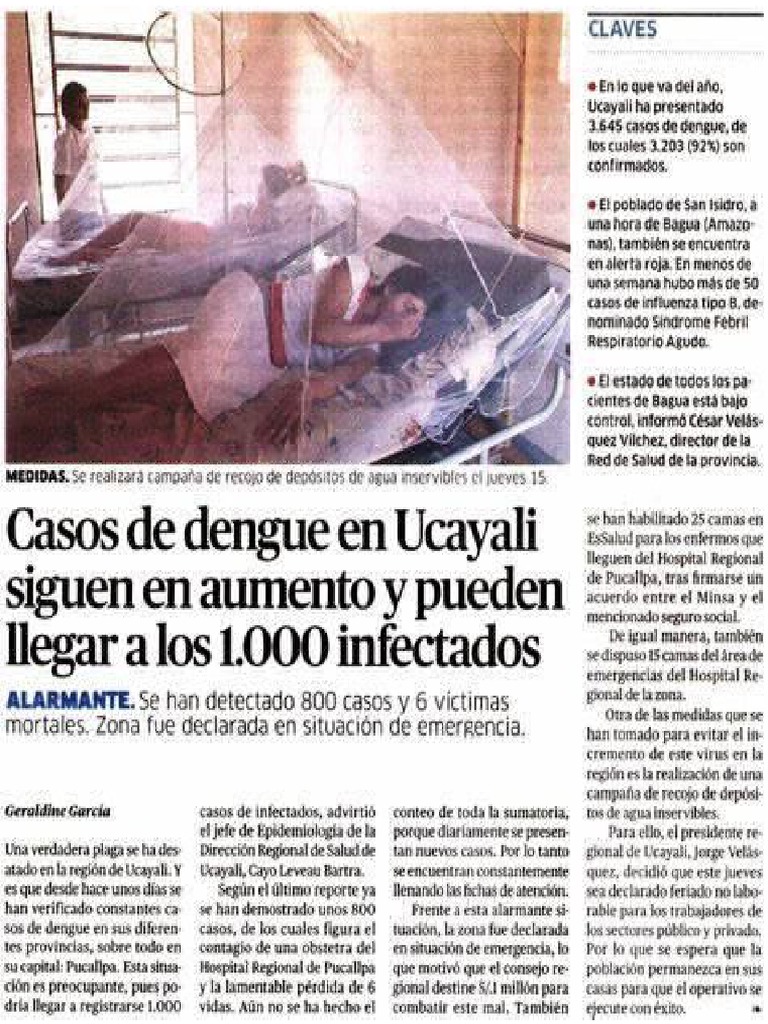 Noticias Sobre El Dengue | PDF