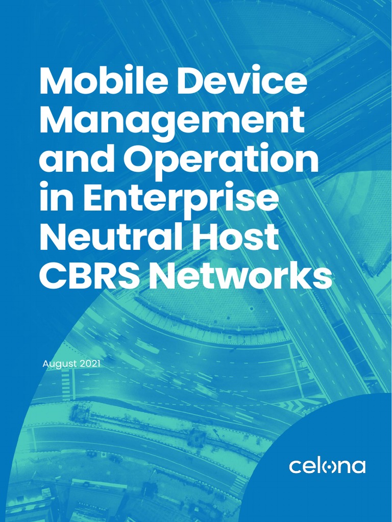 MDM For Neutral Host Networks | PDF | Computer Network | Wireless