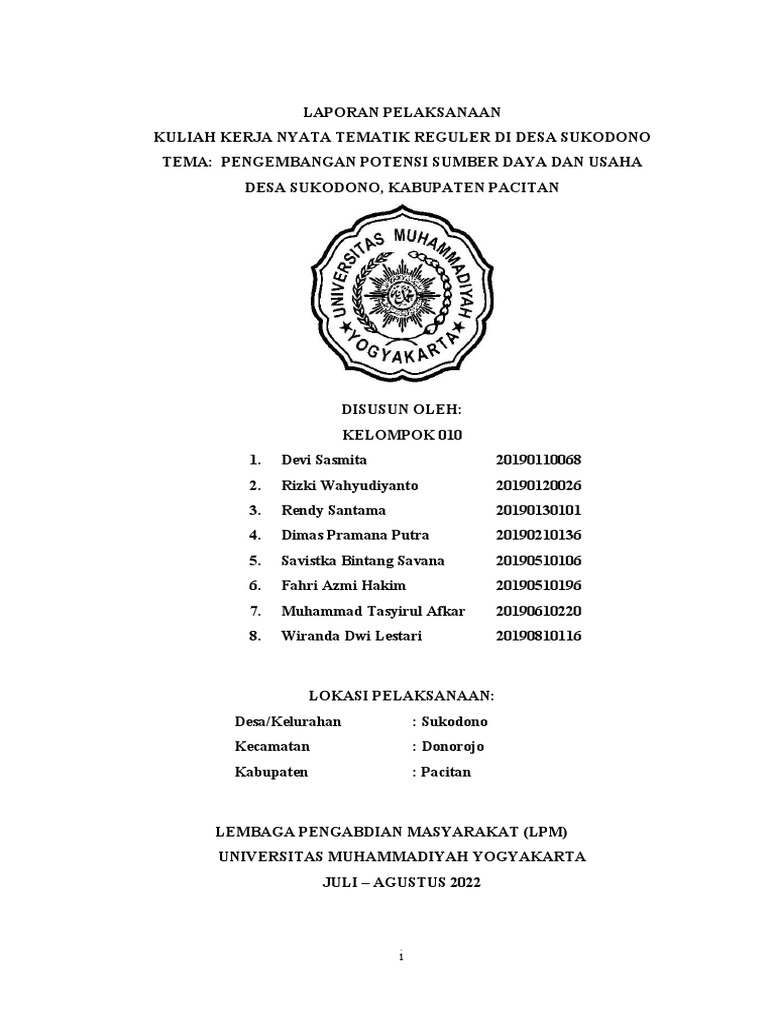 LPJ KKN 010 Fix | PDF