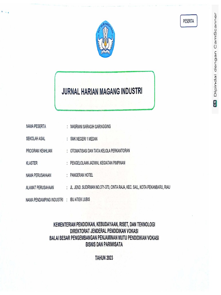 Jurnal Harian Masriani OK | PDF