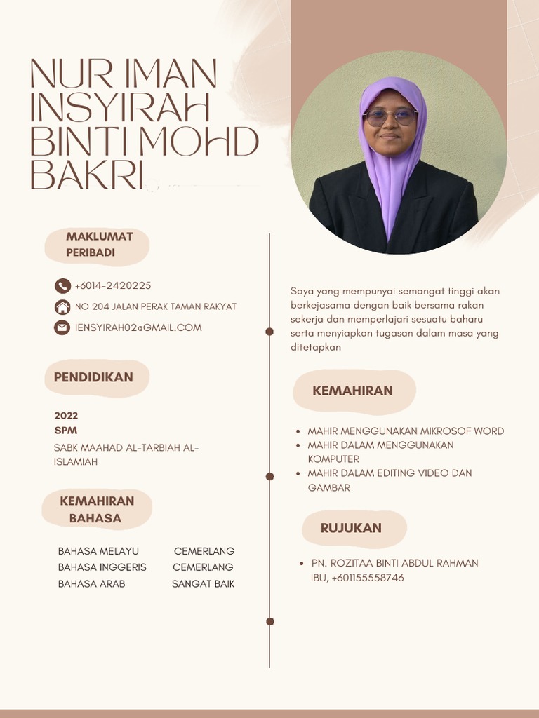 Resume Iman Insyirah | PDF