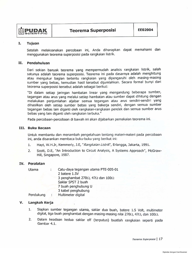 Theorema Superposisi | PDF