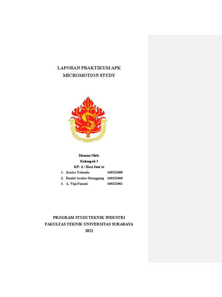 Laporan Praktikum Micromotion | PDF