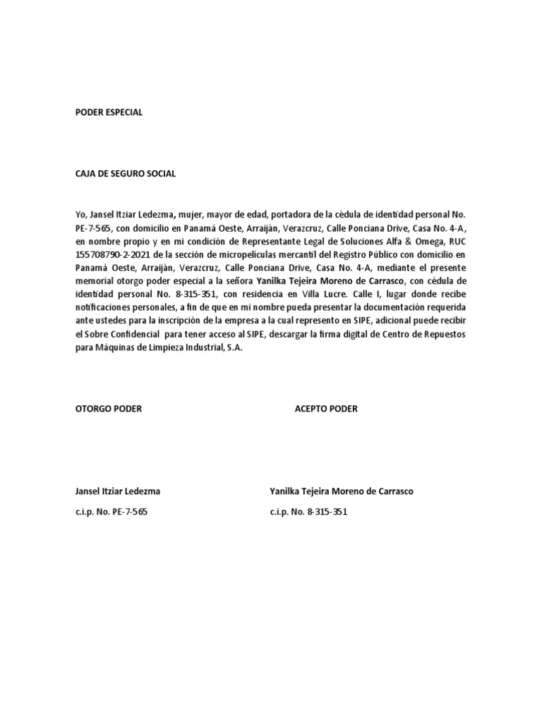 Poder Especial | PDF