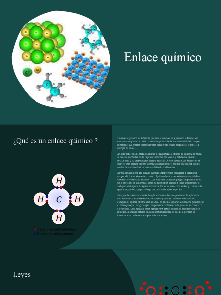 Enlace Químico Pdf Enlace Químico Enlace Covalente