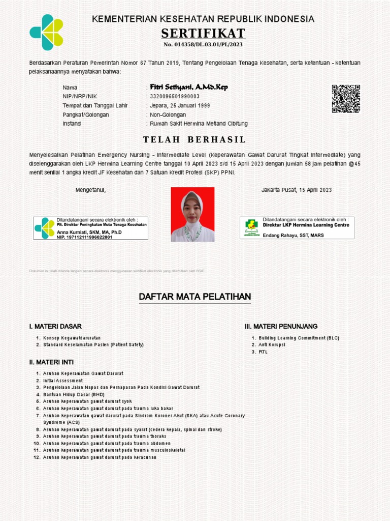 Fitri - Setiyani - RSH Metland Cibitung | PDF