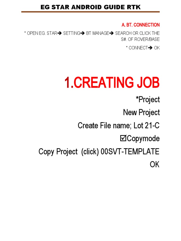 ANDROID QUICK GUIDE NEW RTK | PDF | Office Equipment | Computing