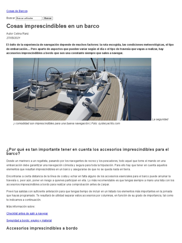 Accesorios Imprescindibles para Barcos | PDF | Buques | Wifi