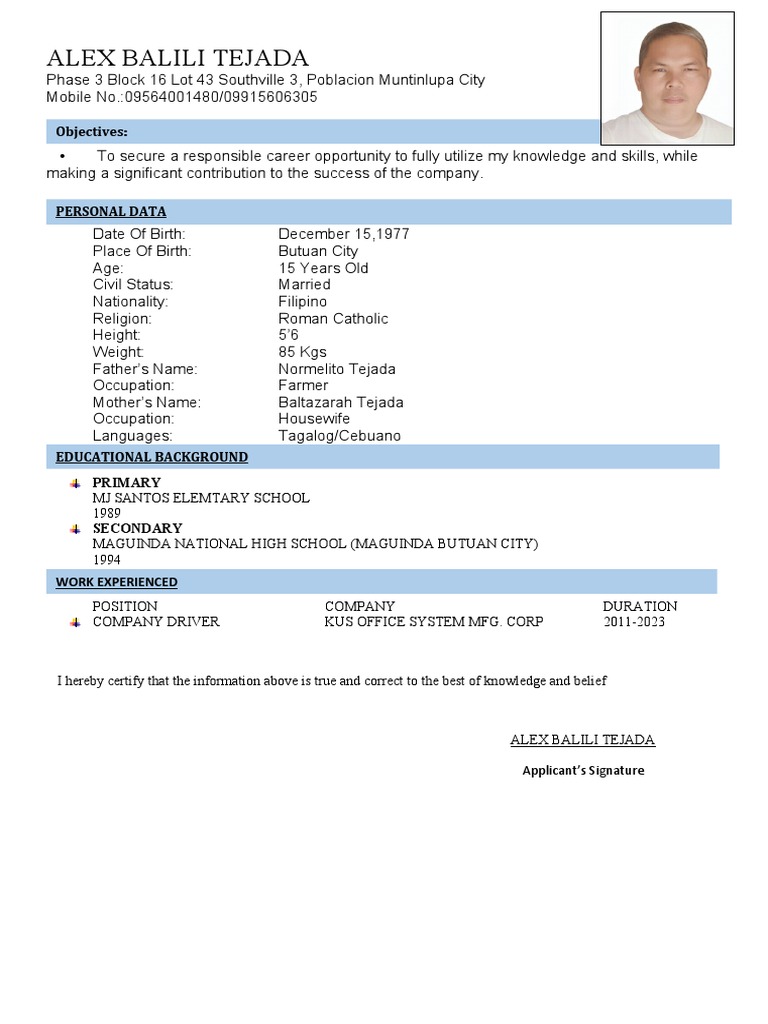 Alex Tejada Resume | PDF