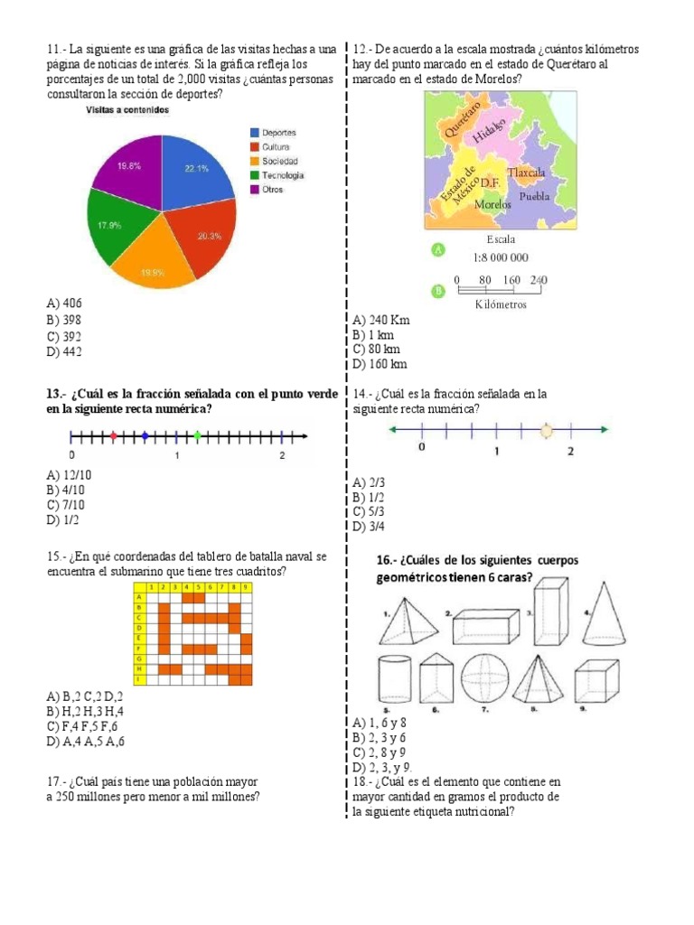 Repaso Matemáticas Olimpiada | PDF