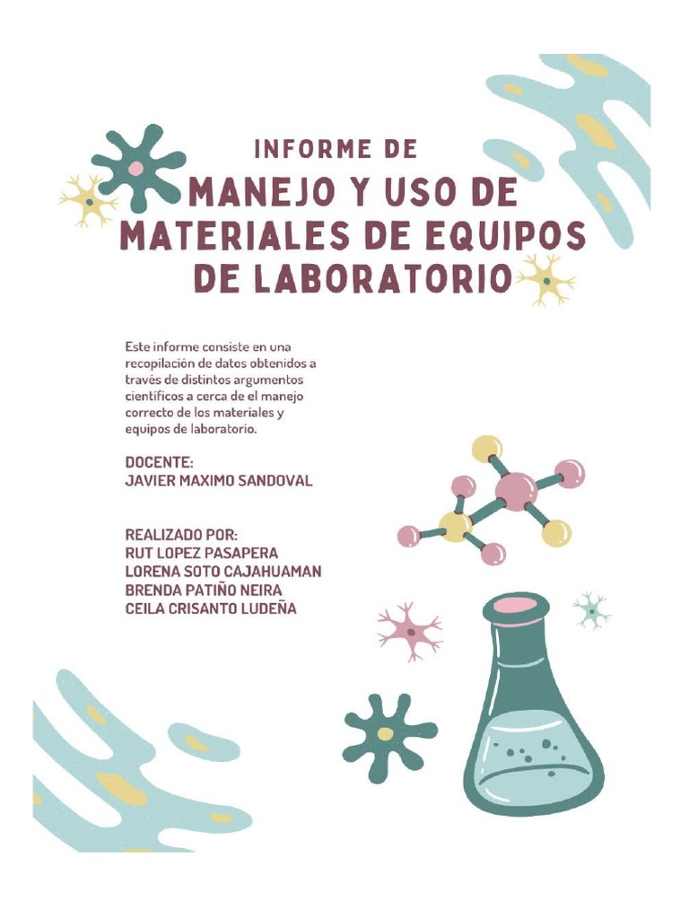 Manejo y Uso de Materiales y Equipo de Laboratorio | PDF | Laboratorios | El plastico
