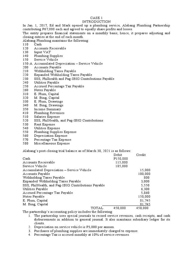 ALABANG PLUMBING Intro | Download Free PDF | Debits And Credits | Expense ALABANG PLUMBING Intro | Download Free PDF | Debits And Credits | Expense