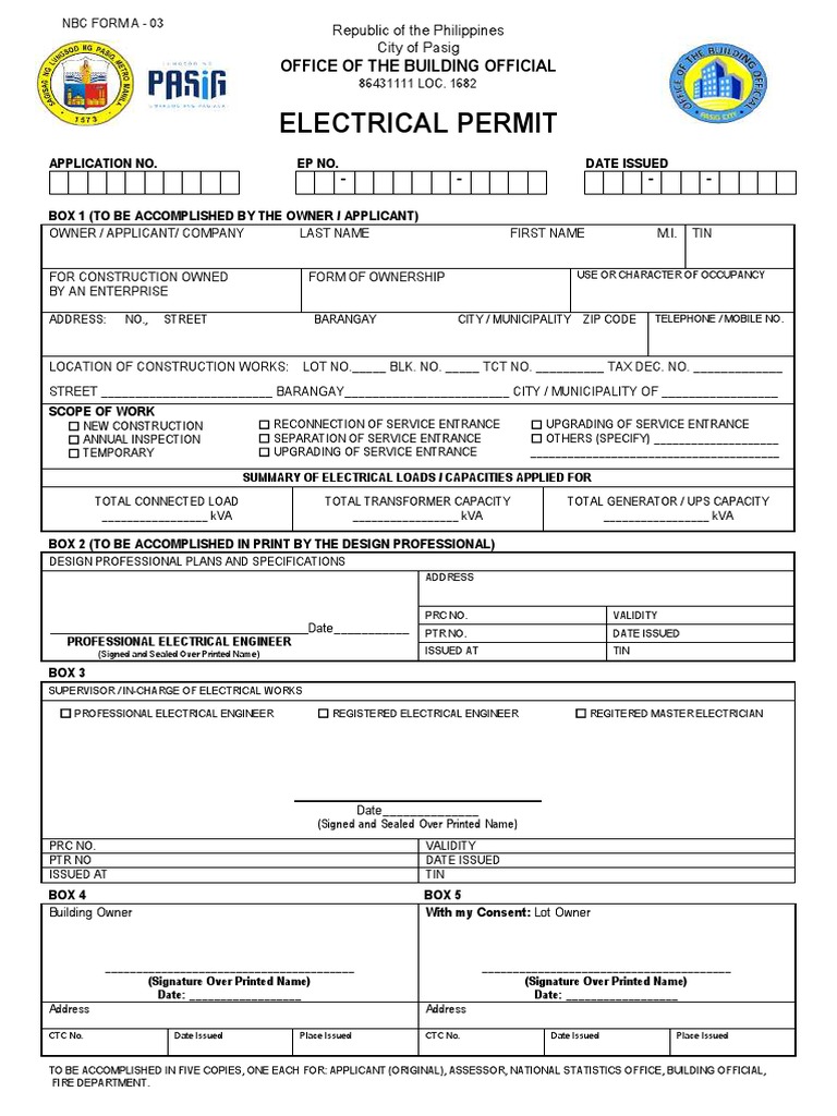 Electrical Permit | PDF