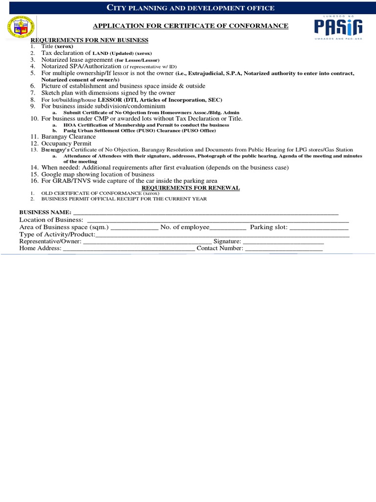 New Coc Form 2022 | PDF