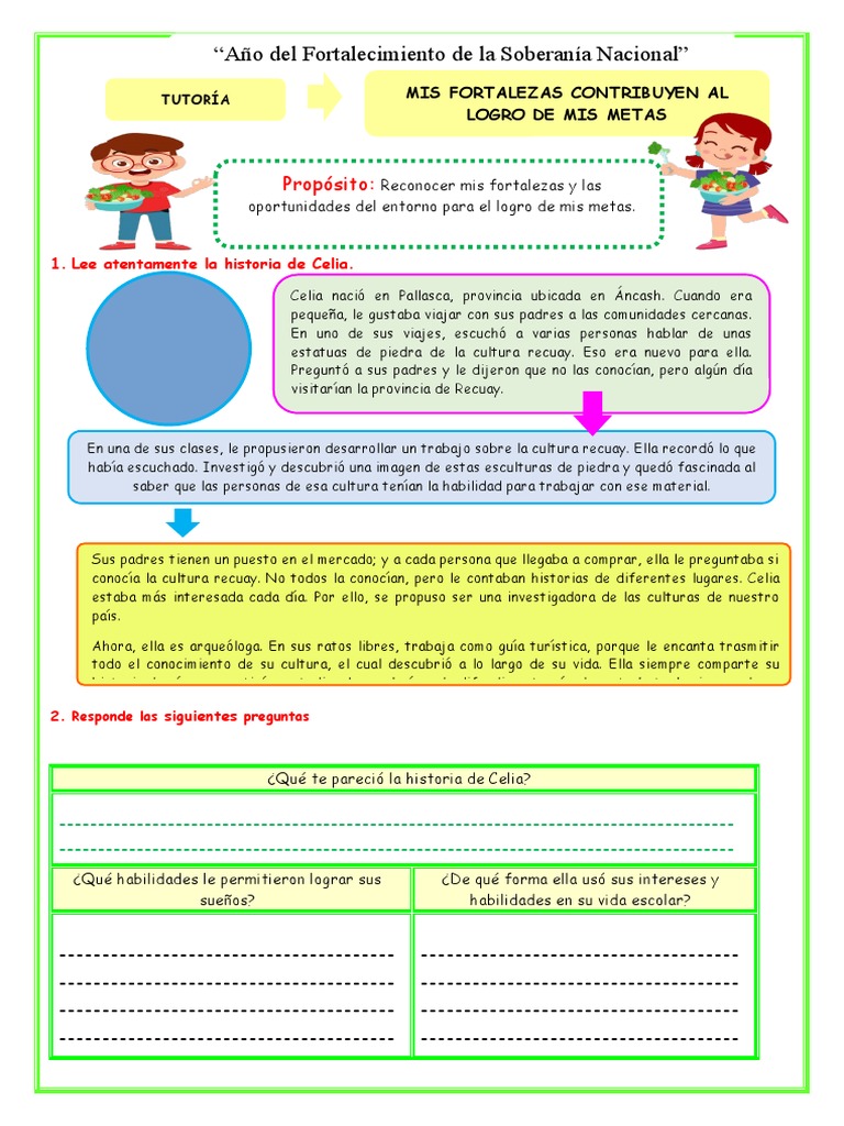 Act-Tutoría-Mis Fortalezas Contribuyen Al Logro de Mis Metas | PDF