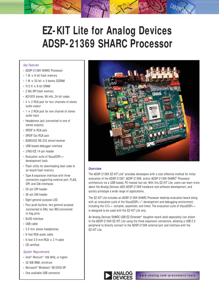 Adzs 21369 Ezlite | PDF | Analog Devices | Digital Signal Processor