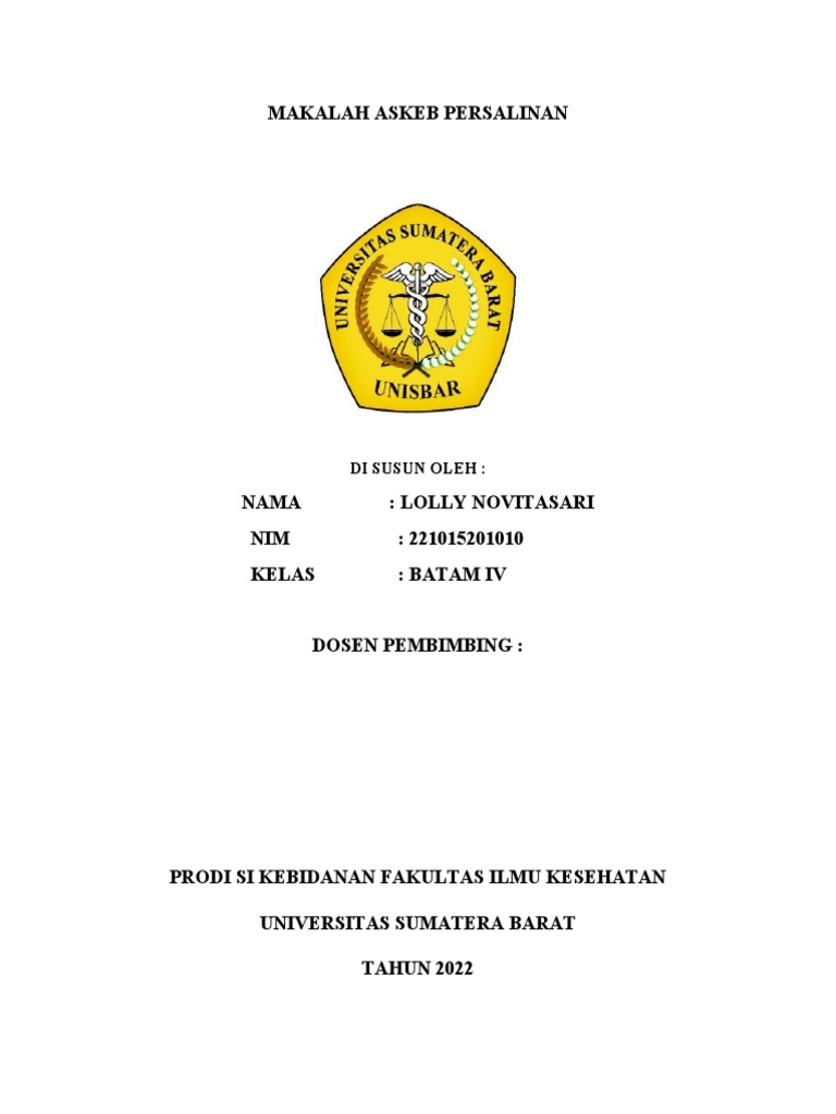 Makalah Asuhan Kebidanan Patologis Dengana Kasus Pecah Ketuban Dini | PDF