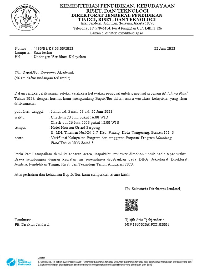 Undangan-Verifikasi | PDF