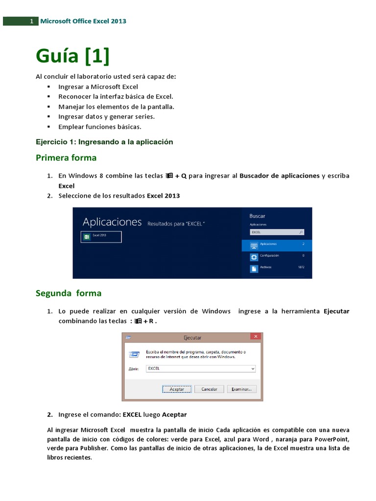 Clase 01 Excel | PDF | Microsoft Excel | Archivo de computadora