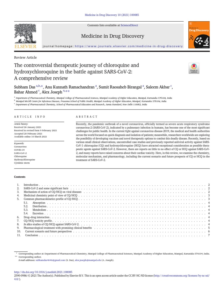 Medicine in drug discovery-paper 2021 | PDF | Virus | Antiviral Drug