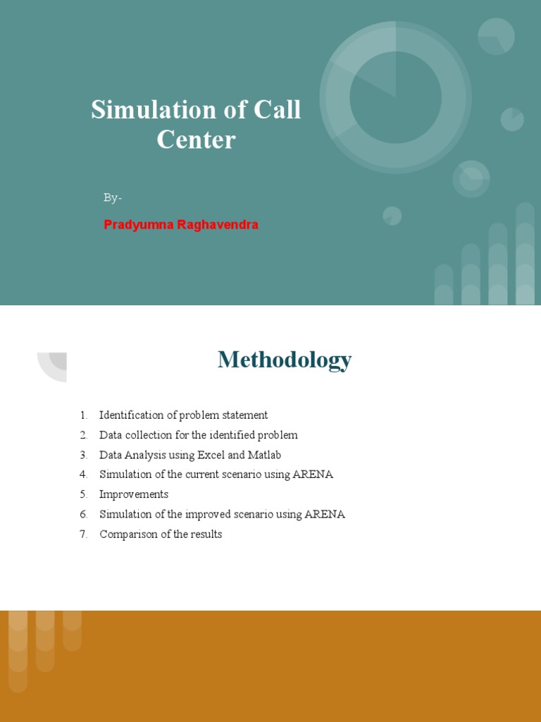 Simulation of Call Center Presentation | PDF | Call Centre | Simulation