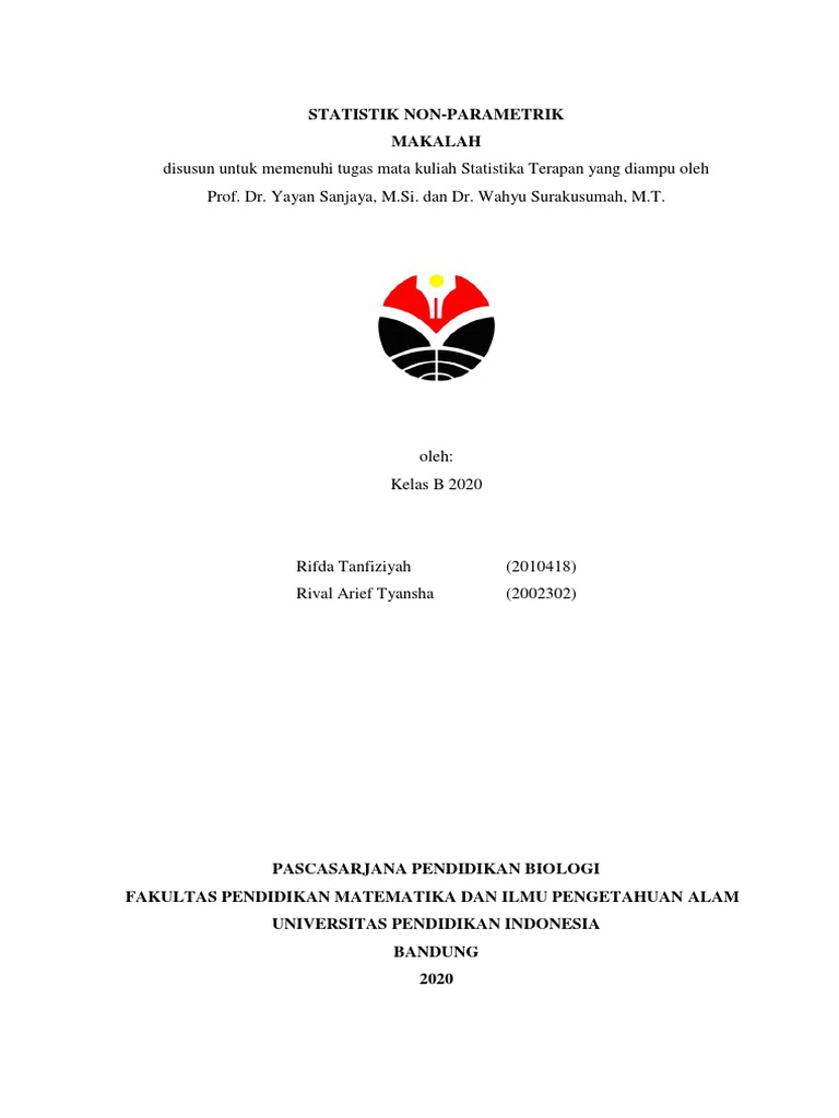 Statistik Non-Parametrik dalam Pendidikan | PDF | Pengembangan Diri ...