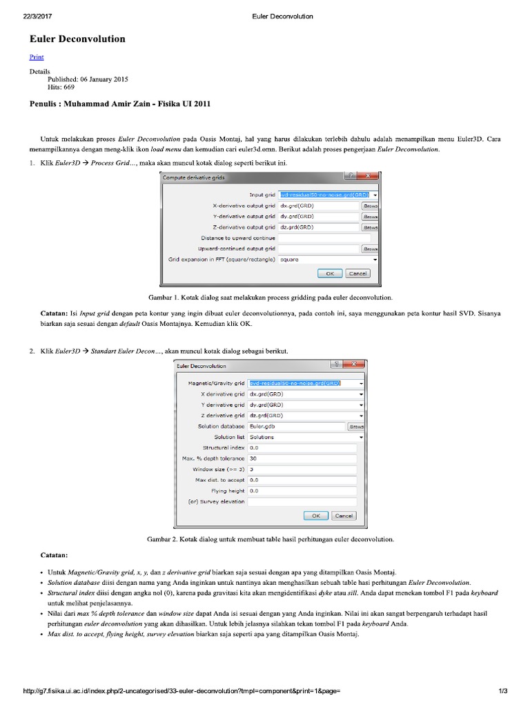 Euler Deconvolution | PDF