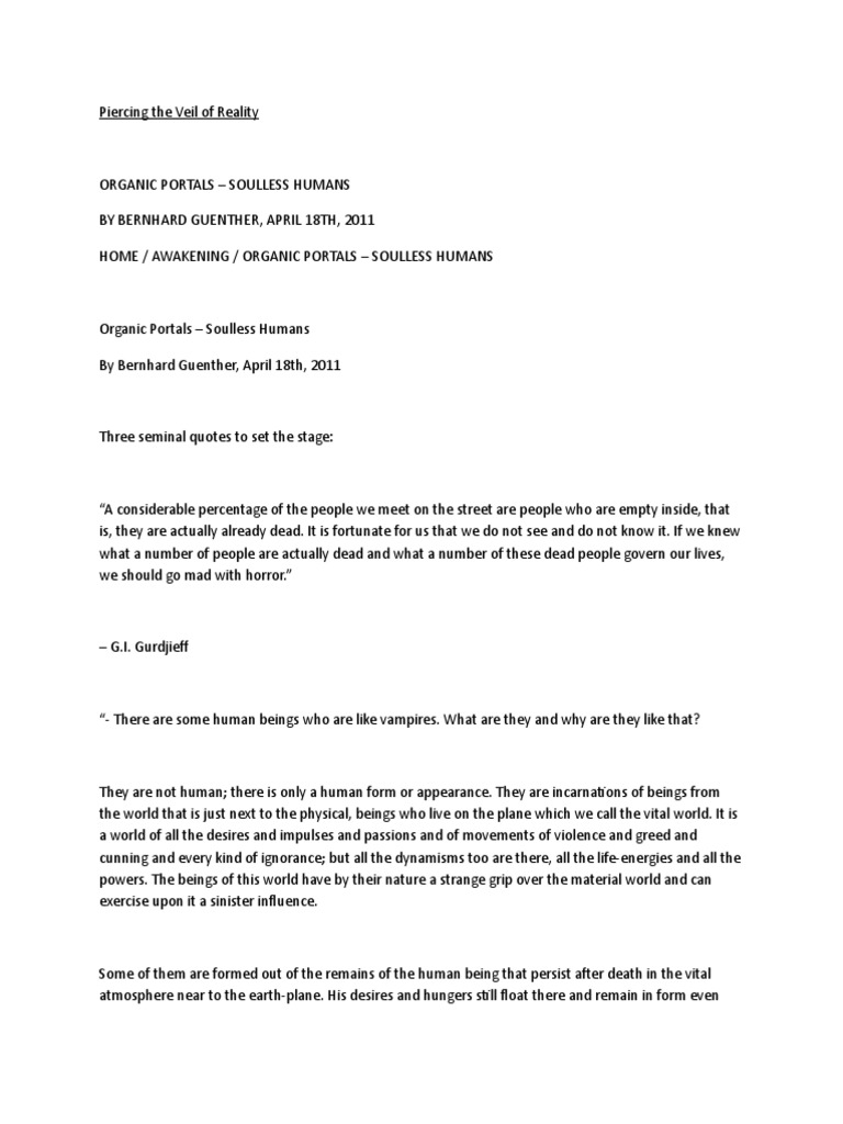 Organic Portals | PDF | Western Esotericism | Truth