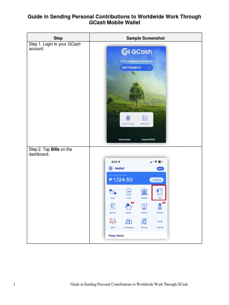 GCash Donation Guide for Worldwide Work | PDF