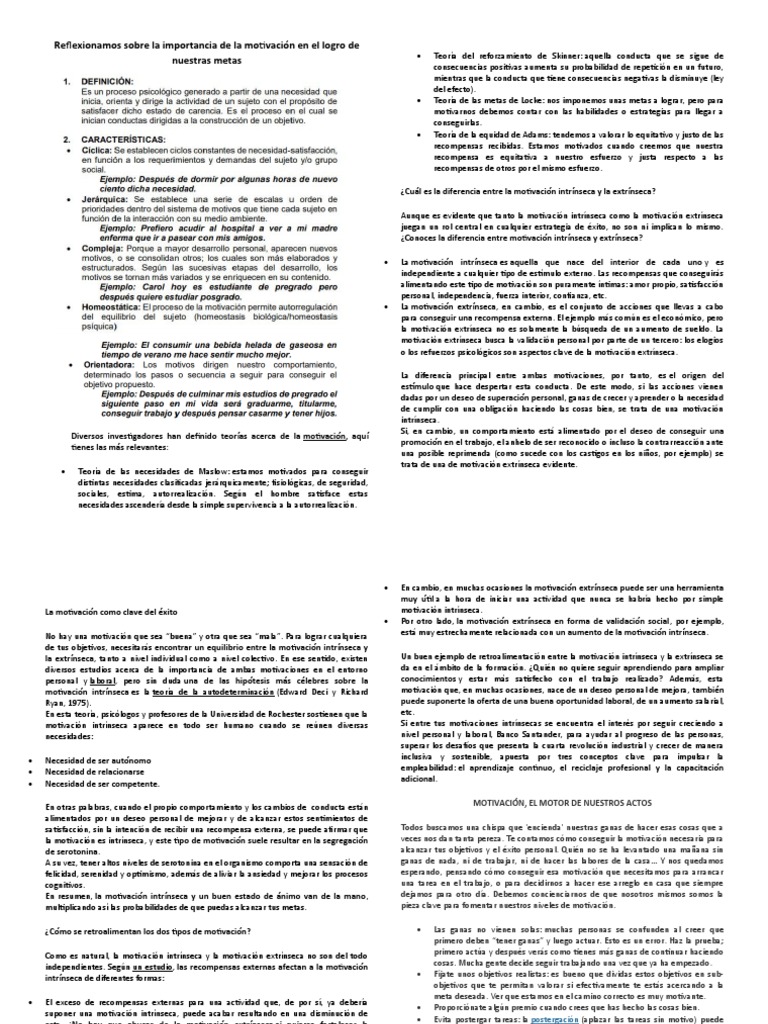 MATERIAL QUINTO DPCC Junio | PDF | Motivación | Motivacional