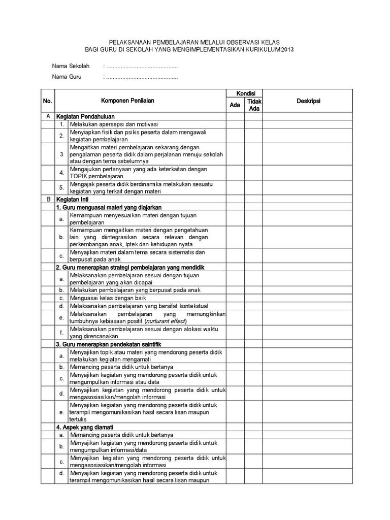 Instrumen Paud | PDF