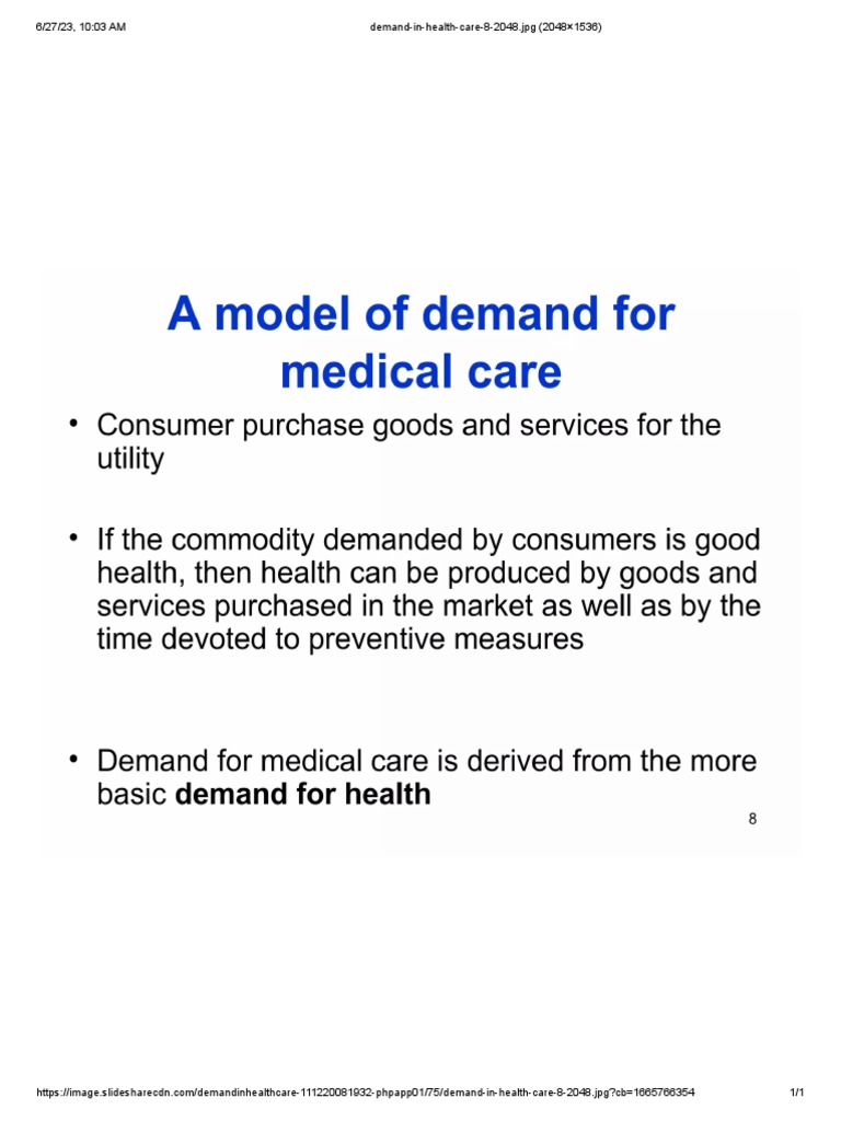Demand in Health Care 8 2048 | PDF | Computers
