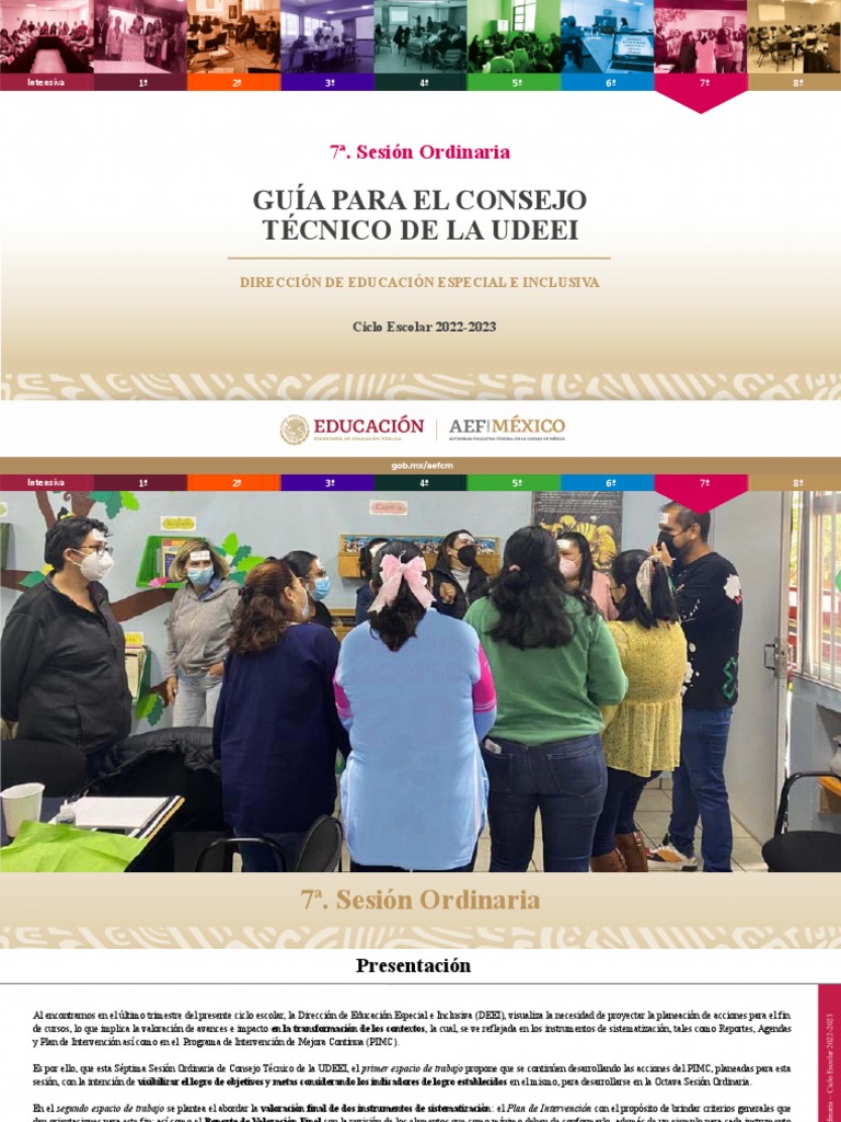 Guia UDEEI - 7a - Sesion Versión Final | PDF | Evaluación | Educación ...