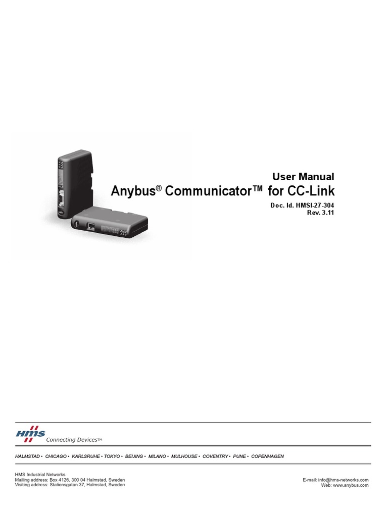 Anybus AB7008 User Manual | PDF | Computer Network | Electrical Connector