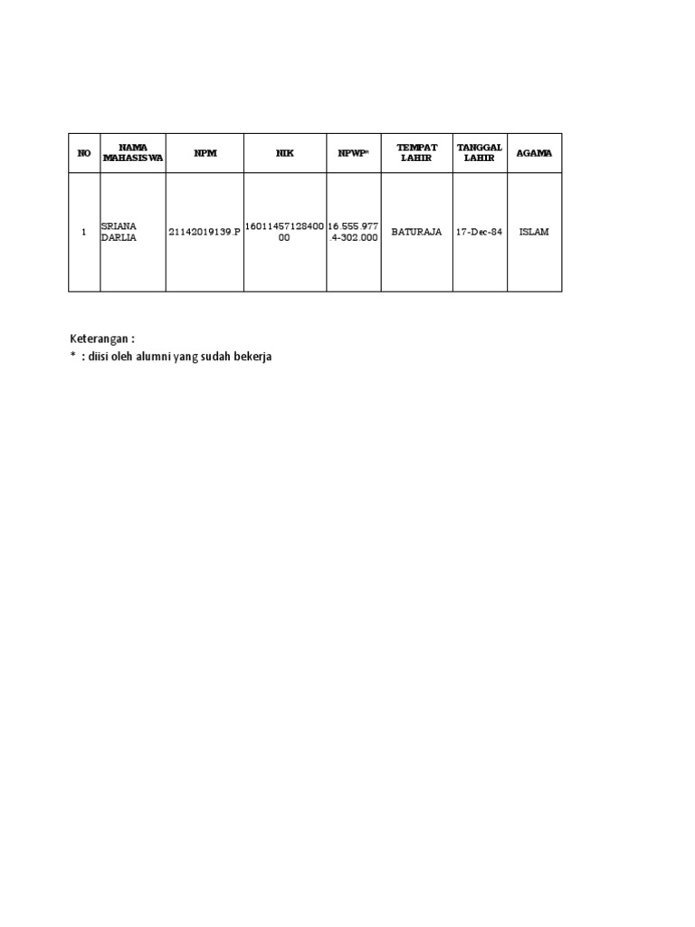 form buku alumni 2023 (2) | PDF
