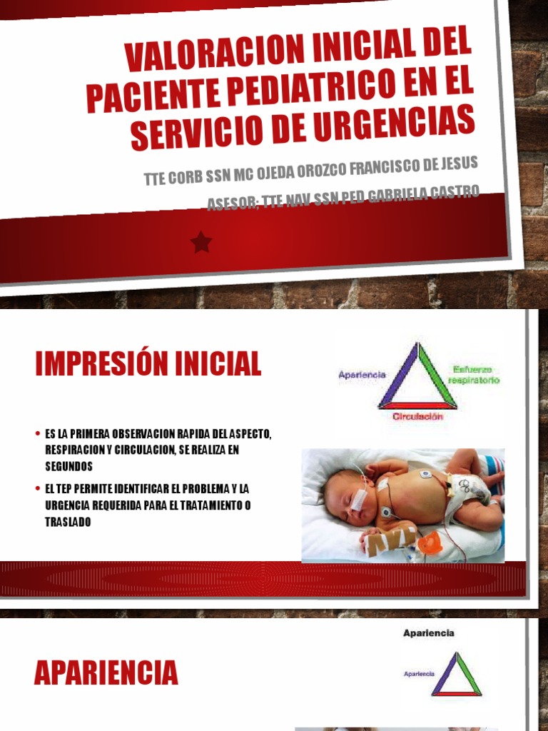 Valoracion Inicial Del Paciente Pediatrico en El Servicio de Urgencias ... Valoracion Inicial Del Paciente Pediatrico en El Servicio de Urgencias ...