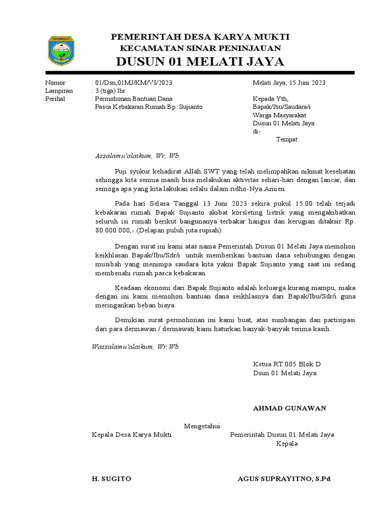 Proposal Serkiler Sujianto - Blok D | PDF